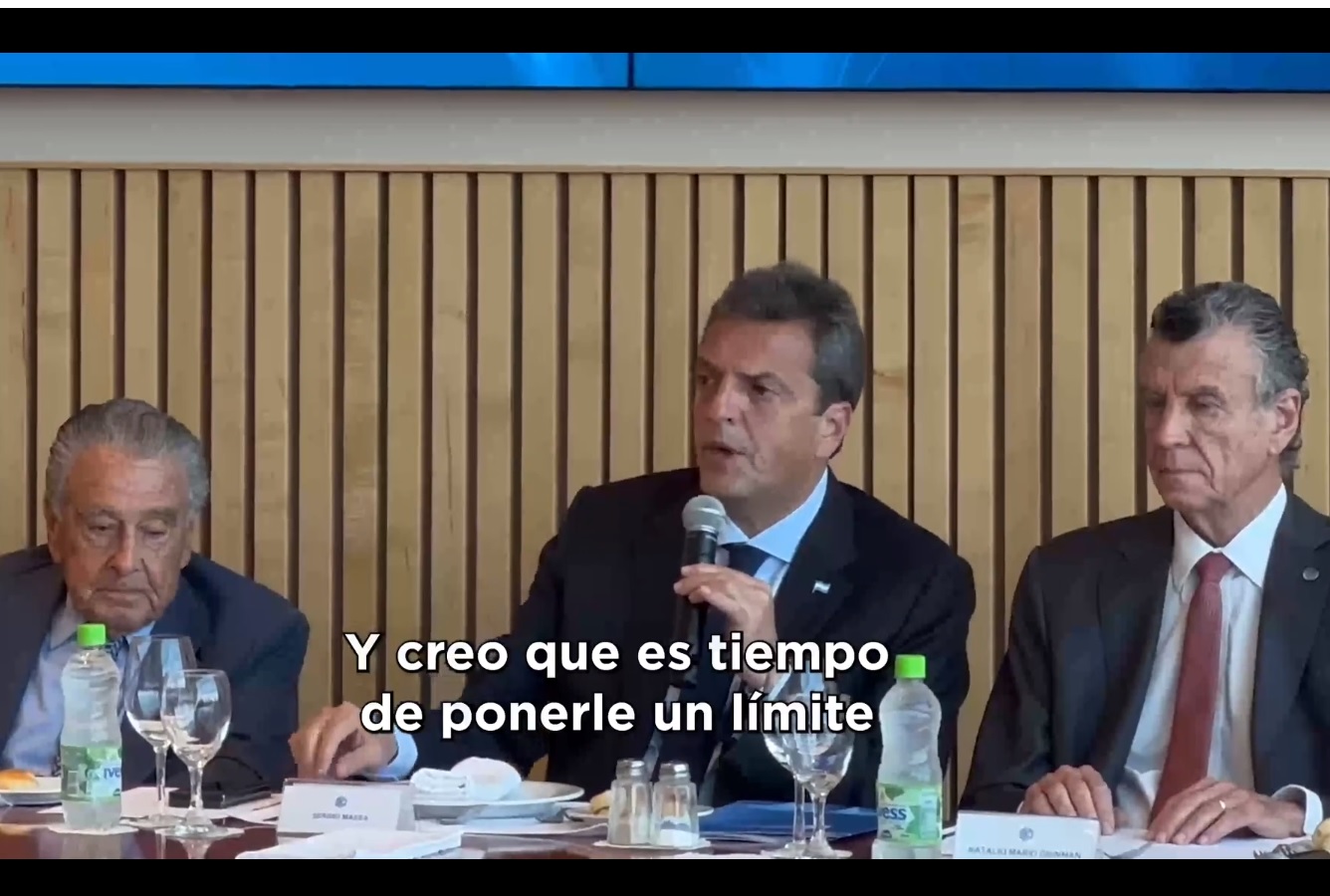 Massa: “Voy a meter en cana a los que están especulando contra el ahorro de la gente aunque me ...